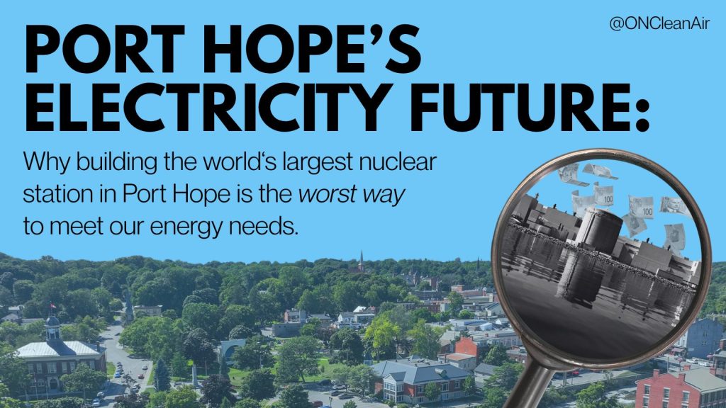 Port Hope’s Electricity Future: Wind and Solar or the World’s Largest ...